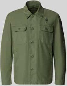 Blauer Regular Fit Hemdjacke mit Brusttaschen Modell Goodale