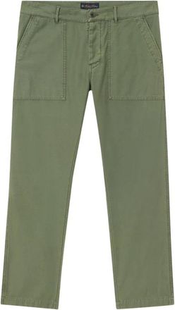 Brooks Brothers Baumwoll-Gabardine-Fatigue-Chino - - Trousers - Herren - Gr&uuml;n - W33