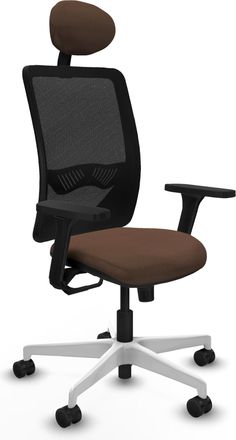 Piqueras y Crespo Hochwertiger B&uuml;rostuhl Zulema mit 3D-Armen, h&ouml;henverstellbarer Lendenwirbelst&uuml;tze und festem Kopfteil, ausgestattet mit 3 Positionen und Schneideschau