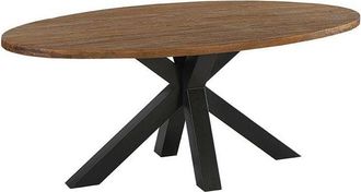 Pier Import Pier Import - Table &agrave; manger ovale en bois de teck recycl&eacute; 190 cm ontario