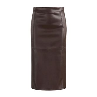 Max Mara Femme, Jupes, Brun, Taille: 40 FR Smmcrisma Midi Skirt