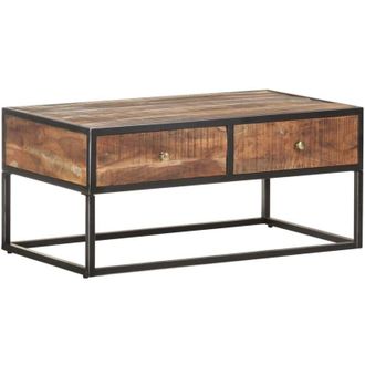 vidaXL Table basse 90x50x40 cm Bois dacacia brut vidaXL