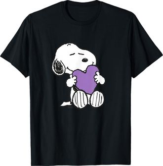 Peanuts Snoopy I Love You, lila T-Shirt