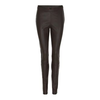Notyz Notyz, Femme, Pantalons, Brun, Taille: 36 FR Leggings en cuir taille haute