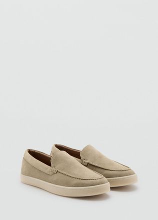 Mango Chaussures cuir su&egrave;de sable - Homme - 39 - MANGO MAN