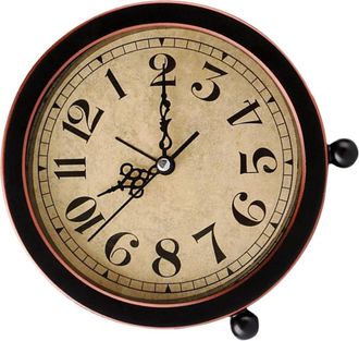 DOITOOL Vintage-wecker Retro Tischuhr Ger&auml;uscharm F&uuml;r Schlafzimmer Wohnzimmer Haushaltsuhr Heimwecker Nachttischuhr Dekorative Uhr