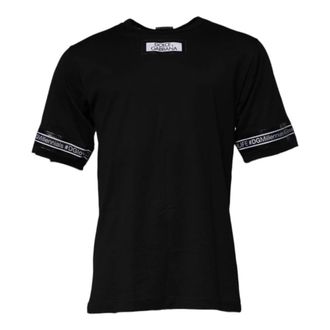 Dolce & Gabbana Homme, Tops, Noir, Taille: XS T-shirt ras du cou en coton