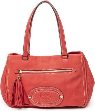 Loewe Crossbody Bags - Anagram Fringe Tote - Gr. unisize - in Rot - f&uuml;r Damen