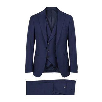 Luigi Bianchi Mantova Einknopf-Anz&uuml;ge - - Suits - Herren - Blau - 4XL