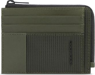 Piquadro M&uuml;nzb&ouml;rse aus Leder mit 6 Kartenf&auml;chern und RFID-Schutz - - Accessories - Herren - Gr&uuml;n - ONE SIZE