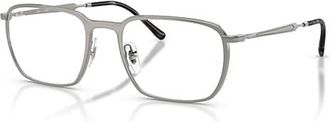 Ray-Ban Rb6549 Optics Gunmetal Fassung Klar Glas Polarisiert 51-20