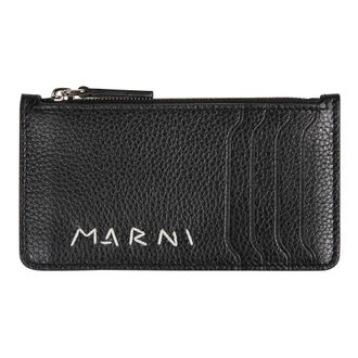 Marni Bestickte Kartenhalter - - Accessories - Herren - Schwarzk - ONE SIZE