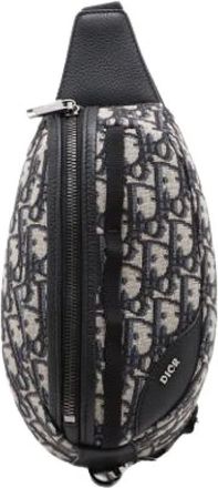Dior unisex, Pre-owned, Bleu, Taille: ONE Size Sac bandouli&egrave;re en toile Pre-owned