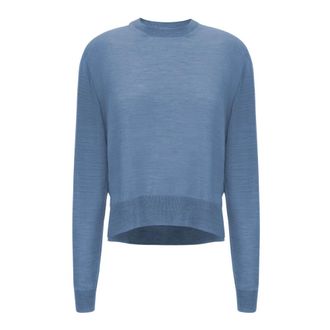 Jil Sander Rundhalspullover - - Knitwear - Damen - Blau - M