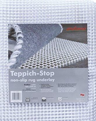 Andiamo Teppich Stop Antirutschmatte für Teppich - rutschfeste Unterlage, um ein Verrutschen des Teppichs zu verhindern - Teppich Antirutschunterlage 160 x 23