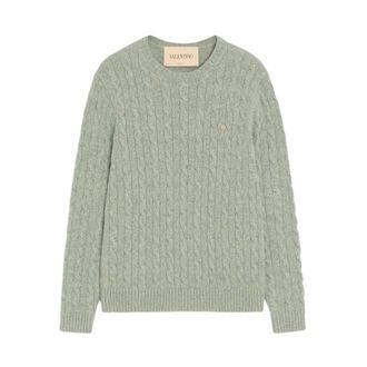 Valentino Garavani Homme, Pulls, Vert, Taille: M Pull col rond