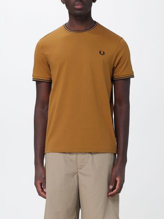 Fred Perry T-Shirt Herren Farbe Rostbraun