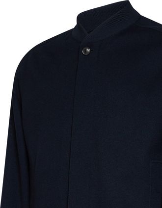 Ermenegildo Zegna Cashmere Bomber Jacket - Navy
