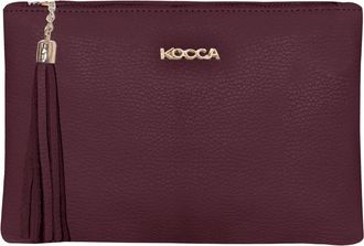 Kocca Femme, Sacs, Violet, Taille: ONE Size Sac &agrave; main en cuir avec bandouli&egrave;re d&eacute;tachable
