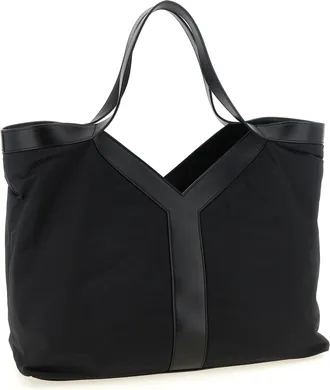 Saint Laurent Mens Black Calfskin Tote Bag
