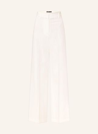 Maje Marlenehose Mit Leinen Und Glitzergarn weiss