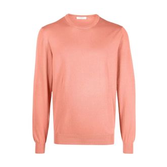 Boglioli Homme, Pulls, Orange, Taille: XL Pull en Tricot en Coton Orange