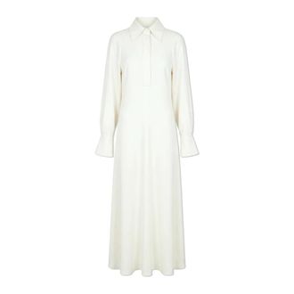 Victoria Beckham Hemdblusenkleid - - Dresses - Damen - Beige - M