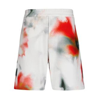 Alexander McQueen Verdeckte Blumen Baumwollshorts - - Shorts - Herren - Mehrfarbig - S