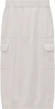 PESERICO Femme, Jupes, Beige, Taille: 44 FR Jupe Midi