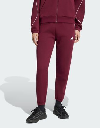 adidas pantalon Stadium &agrave; petit logo bordeaux-Rouge