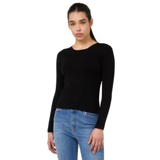 Gas Gas, Femme, Pulls, Noir, Taille: 42 FR Tricot Ras du Cou