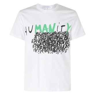 Comme Des Gar&ccedil;ons Humanity T-Shirt - - Tops - Herren - Wei&szlig; - S