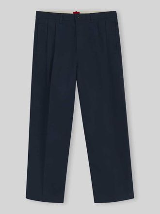 HUGO BOSS Baggy Fit Weite Hose aus reiner Baumwolle Modell HUGO 249
