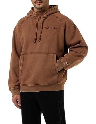 Champion Rochester 1919 Logo Dyed/Wash Sweatshirt &agrave; Capuche, Marrone, XL Homme