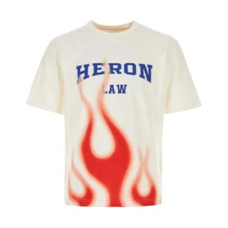 Heron Preston Homme, Tops, Multicolore, Taille: XS Law Flames T-Shirt