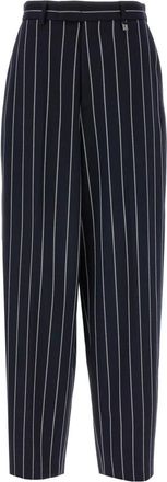 Giuseppe Di Morabito Femme, Pantalons, Bleu, Taille: 38 FR Pantalon &agrave; rayures