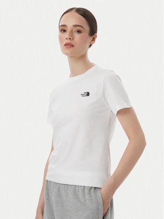 The North Face T-Shirt Evolution Simple Dome Slm NF0A8FX7 Wei&szlig; Regular Fit