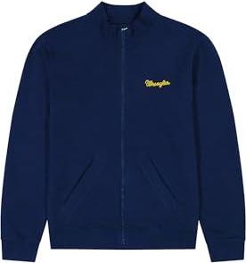 Wrangler Fermeture &eacute;clair au Niveau du Cou Maillot de surv&ecirc;tement, Bleu Marine, L Homme