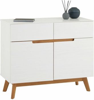 IDIMEX Buffet tibor, 2 tiroirs et 2 portes, finition bois teinté