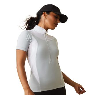 Ariat Womens Ascent Show Shirt in Pearl Grey, Size Large, by Ariat