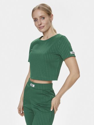 Guess T-Shirt Anneka Crop Tee V4RI02 KC2U2 Grün Cropped Fit