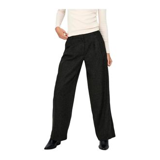 Jacqueline de Yong Wide Leg Hosen - - Trousers - Damen - Schwarzk - S L32