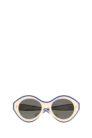 J.W.Anderson Mens Two-Tone Acetate Sunglasses Offwhiteblue Exterior: Occhiali Da Sole