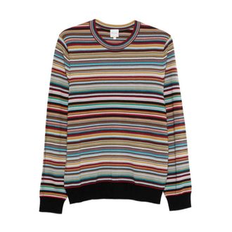 Paul Smith Homme, Pulls, Multicolore, Taille: M Signature Stripe Wool Sweater