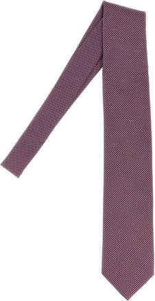 Brioni Woven Silk Necktie - Red