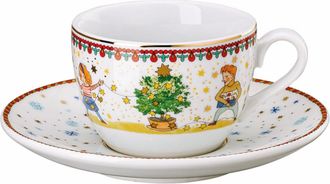 Hutschenreuther Sammelkollektion 2024 Weihnachtsleuchten Cappuccinotasse 2tlg