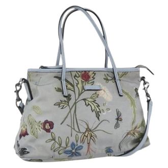 Gucci Pre-owned Canvas Schultertasche - - Pre-owned - Damen - Blau - ONE SIZE