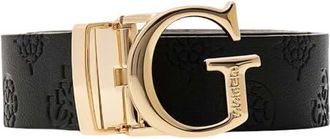 Guess ceinture Jena Adjustable And Reversible Pant Belt W105 Black/Dark Taupe noir &eacute;cru raccourcissable r&eacute;versible