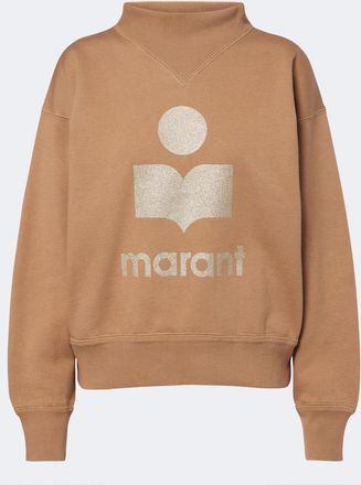 Isabel Marant Sweat-shirt Moby en coton m&eacute;lang&eacute;