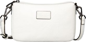 soccx Damen Kleine Crossbody Bag mit Label Badge Ivory None
